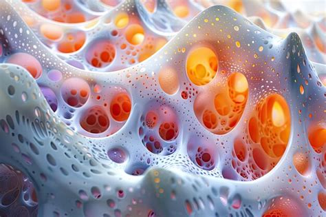 Fractal Patterns Complex Holographic Fractal Patterns Premium Ai Generated Image