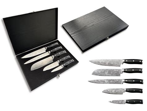 Cheffinger Messer Set Dama Messer Kochmesser Messerset 5 Tlg Mit