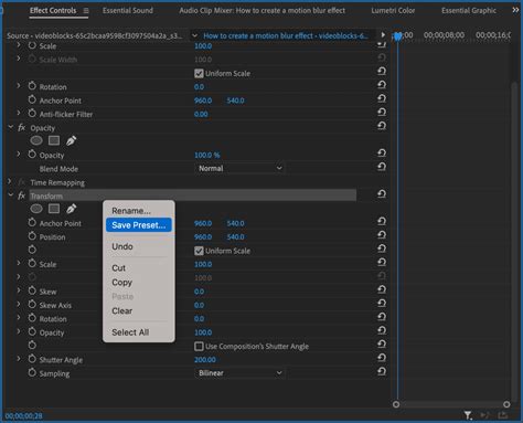 How To Add Motion Blur In Premiere Pro