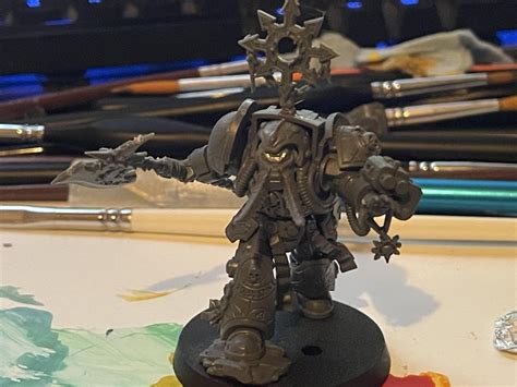 Finally Built My Kitbash Sorcerer In Terminator Armor Rchaos40k