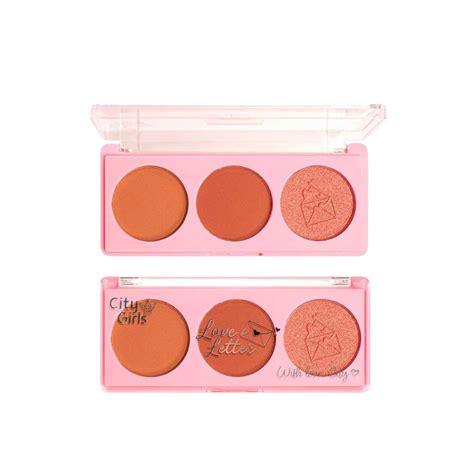 Trio De Blush Love Letter City Girls Cg374 Bem Mulher Maquiagens