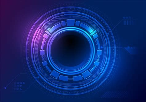 공상 과학 기술 디지털 네트워크 아트 Backgroundcircuit 미래 개념 벡터 일러스트 레이 션 실행 프리미엄 벡터
