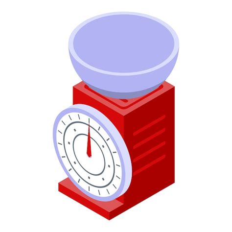 복고풍 저울 아이콘 흰색 배경에 고립 된 웹 디자인을 위한 복고풍 저울 벡터 아이콘의 아이소메트릭 프리미엄 벡터