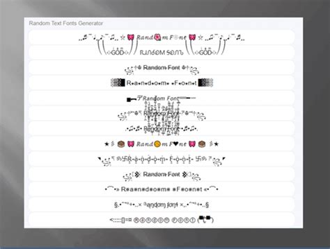 Random Text Generators Decorative Cool Fontsstylish Random Text For Every Occasion