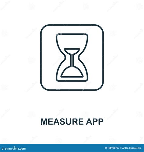 Measure App Icon Monochrome Style Design From Visual Device Icon Collection Ui Pixel Perfect