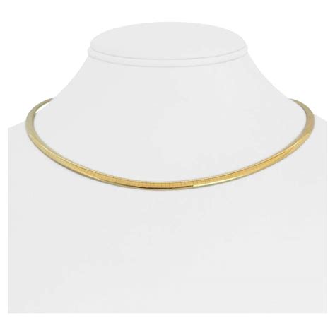 Tiffany And Co 18 Karat Yellow Gold And Diamond X Link Collar Necklace