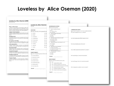 Loveless By Alice Oseman 2020 Teaching Resources