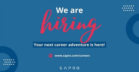 Careers Sapro Sapro