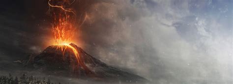 炫酷火山喷发背景背景图片素材免费下载熊猫办公