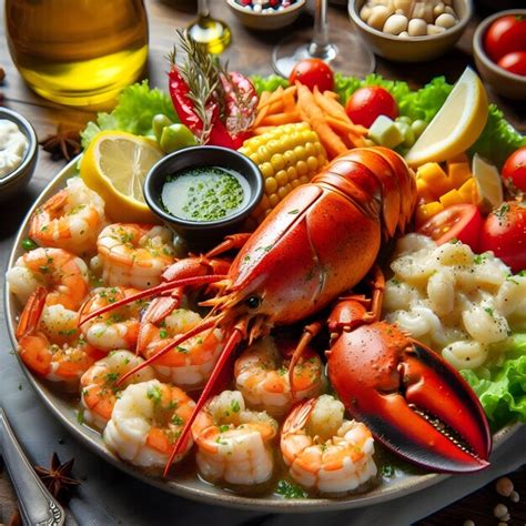 Delicious Fresh Cooked And Grilled Lobster Premium Ai Generated Image