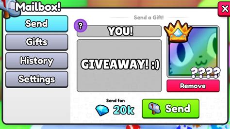 🔴 Mailbox Giveaways Huge Pets And Exclusive Pets Pet Simulator 99