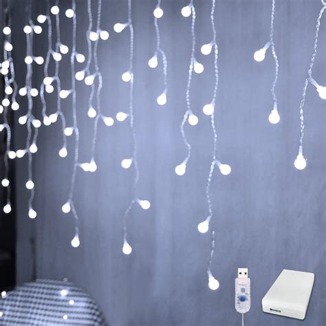Led Window Curtain String Lights Gyding Christmas Lcicle Lights 4m