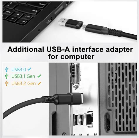 Generic Oculus Quest 2 Link Cable Usb 3 2 Type C To C 90° Port 5gbps High Speed Data Transfer