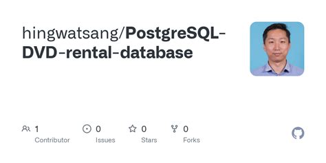Github Hingwatsangpostgresql Dvd Rental Database