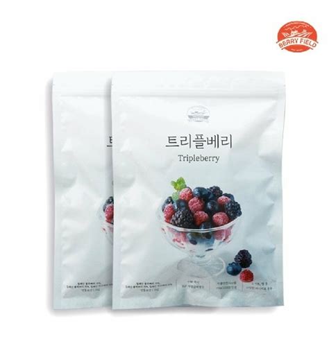 베리필드 냉동 트리플베리 1kg X 2개 블루베리 라즈베리 블랙베리 인증 티몬