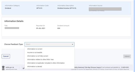 Annual Information Statement Features Statement Document Password