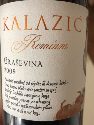 Kalazić Premium Graševina Vivino Us