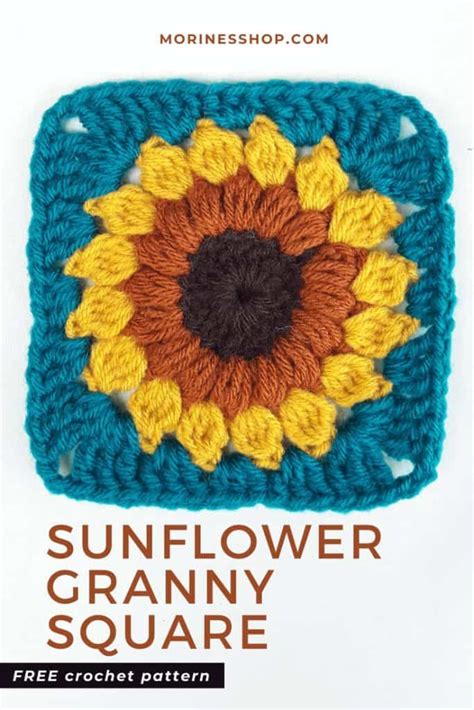 Crochet Sunflower Granny Square Artofit