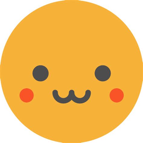 Emoticon Yellow Smile Face Facial Expression Orange Nose Head Circle