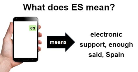 ES What Does ES Mean