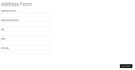 Address Lookup Multiple Instances Codesandbox