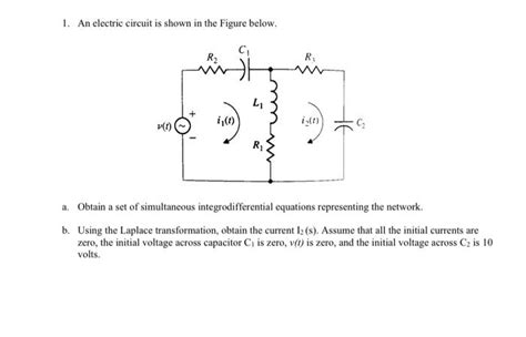Solved 1 An Electric Circuit Is Shown In The Figure Below