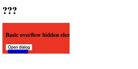 Breaking Out Of Overflow Hidden DEV Community