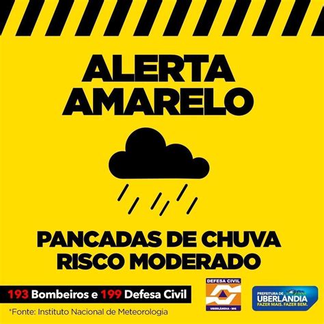 Defesa Civil Emite Alerta Amarelo De Chuva Moderada A Forte Para Este
