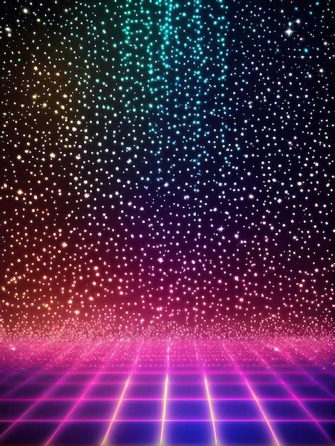 Premium Photo Colorful Glowing Particle Light Background