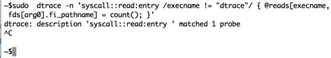 Macos In Mac Exec Dtrace But Console Has Nothing To Display Stack Overflow