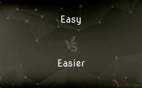Easy Vs Easier — Whats The Difference
