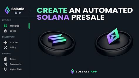 Create An Auto Presale On Solsale Evo Tutorial Gempad Youtube