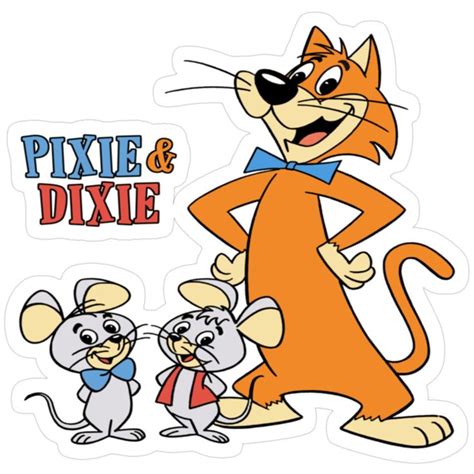 Pixie And Dixie With Mr Jinks Sticker In 2025 Pixie Mr Dixie