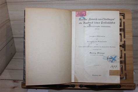 Novalis Heinrich Von Ofterdingen Als Ausdruck Seiner Pers Gebraucht