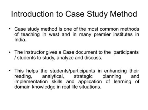 Case Study Analysis PPT