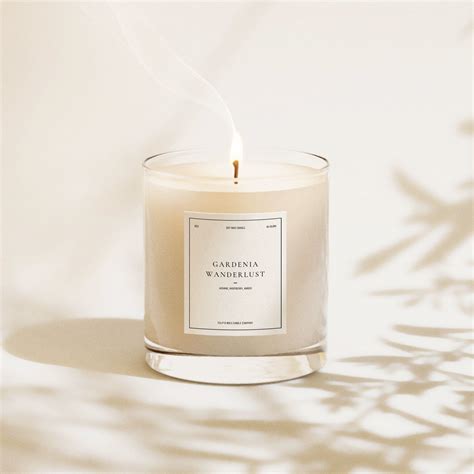 Minimal Candle Label Design Template Candle Packaging Canva Label