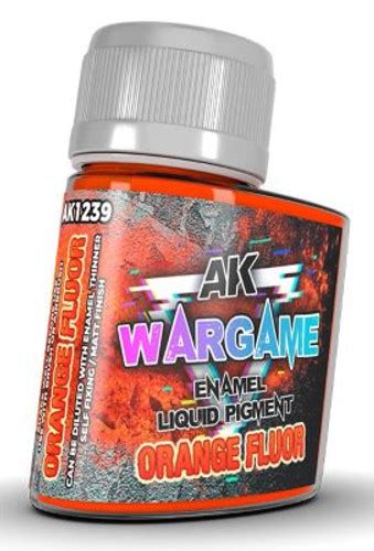 Wargame Liquid Pigment Green Fluorescent Enamel 35ml Bottle Ak Interactive