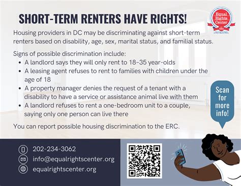 Fair Housing Protections For Short Term Renters Equal Rights Center