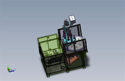 K9497 立式转盘射出成型机 SOLIDWORKS 2012 模型图纸下载 懒石网