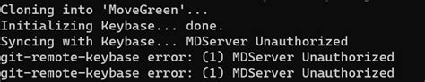 Error Code 2806 Mdserver Unauthorized · Issue 24602 · Keybaseclient
