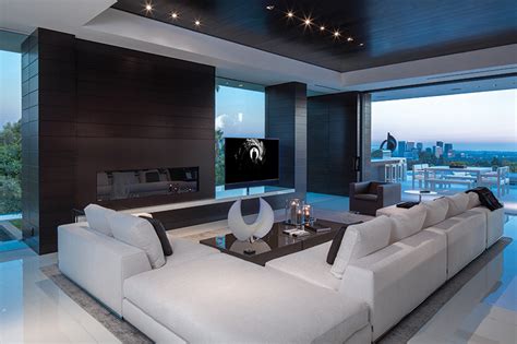 Part Two Modern Mansion With Wrap Around Pool And Glass Walled Garage