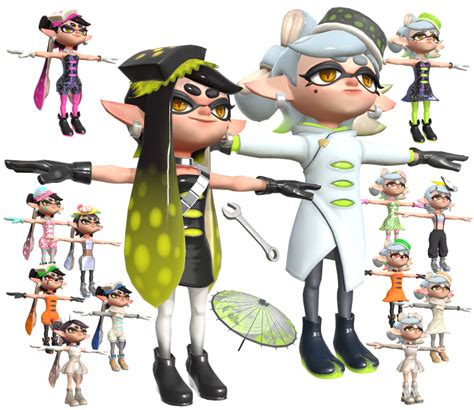 Files3 Squid Sisters Modelspng Inkipedia The Splatoon Wiki