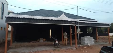Roofing Sheet Work Kerala Model Tile Roof At Rs 350square Feet Color