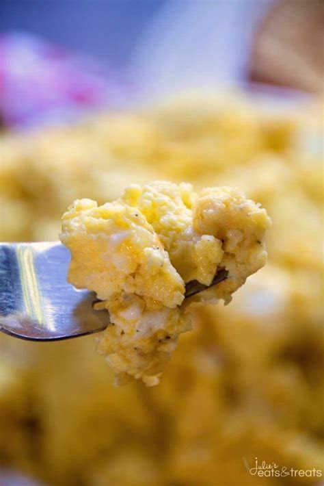 Easy Oven Baked Scrambled Eggs Julies Eats And Treats