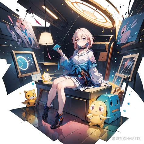 Ai绘画｜三月七立绘风格制作 崩坏：星穹铁道社区 米游社