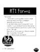 RTI Data Forms By SPED With Miss P TPT