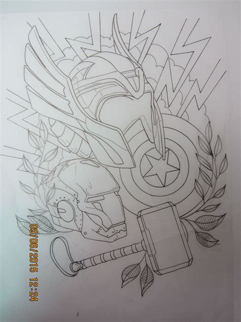 Drawings Of The Avengers