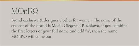 MOnRO clothing brand on Behance
