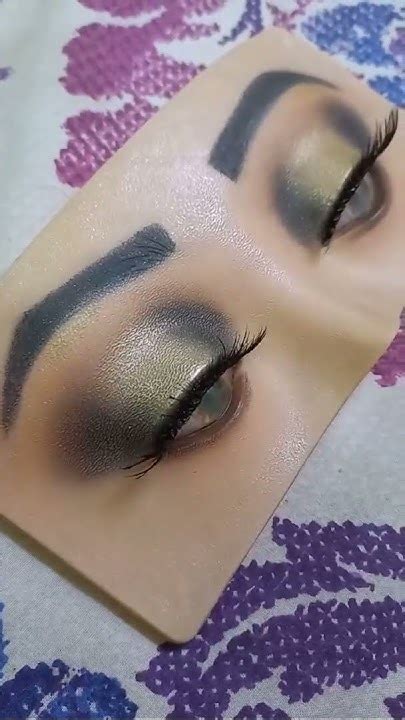 Beautiful Golden Brown Eyes Makeup Practic Borad Viral Shorts Foryou Youtube