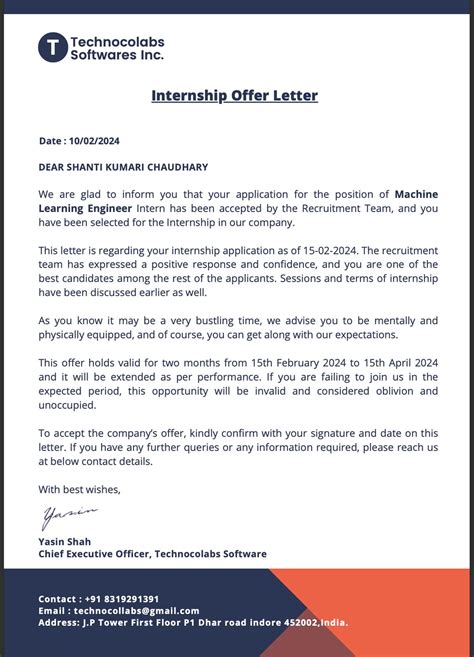 Shanti Chaudhary On Linkedin Technocolabssoftware Internship